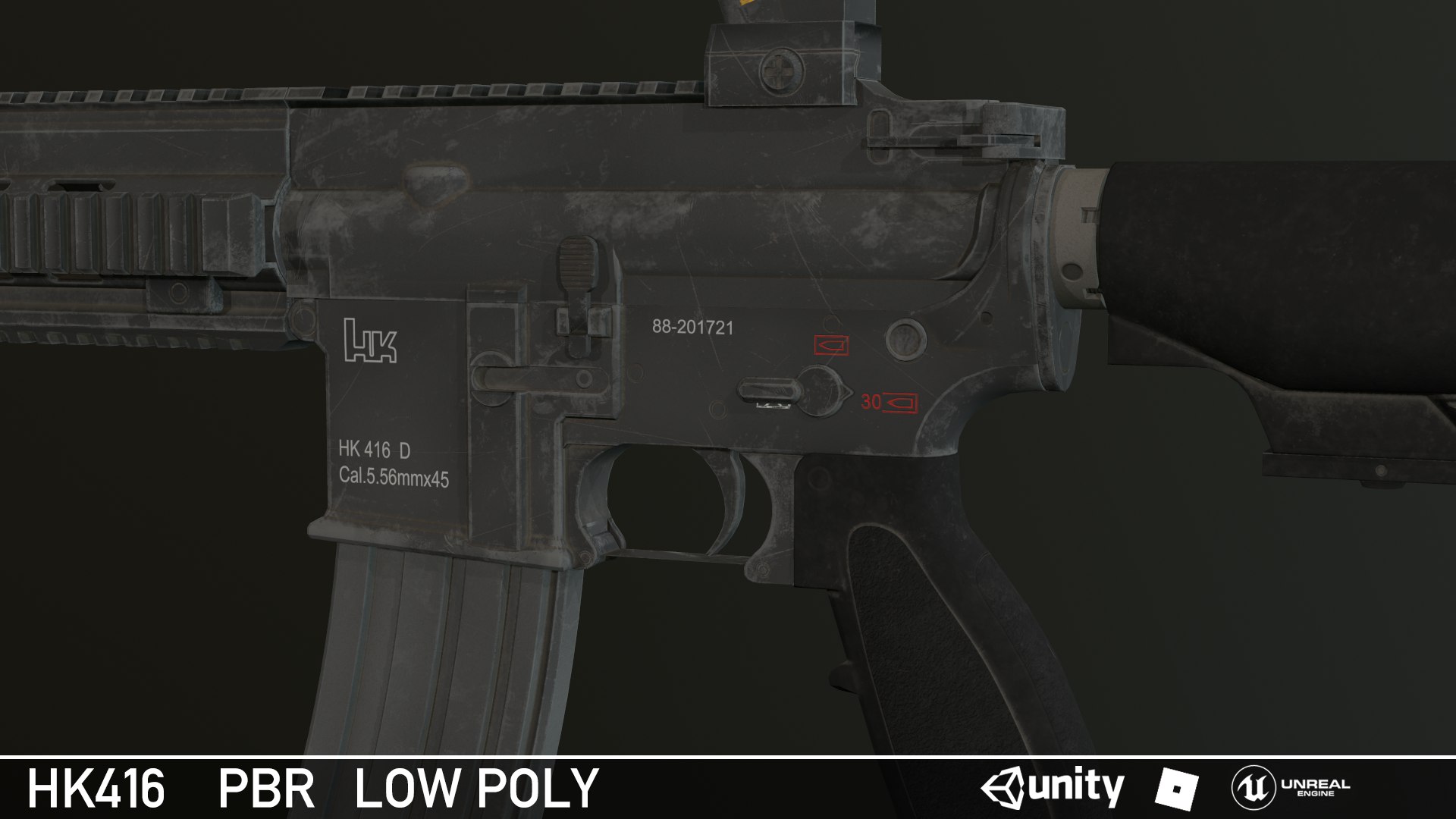 Hk Hk416 416 3D - TurboSquid 1651119