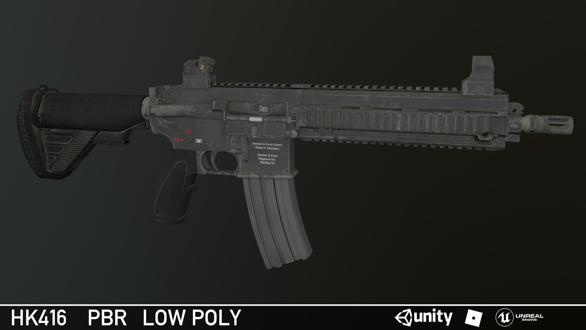 Hk hk416 416 3D - TurboSquid 1651119