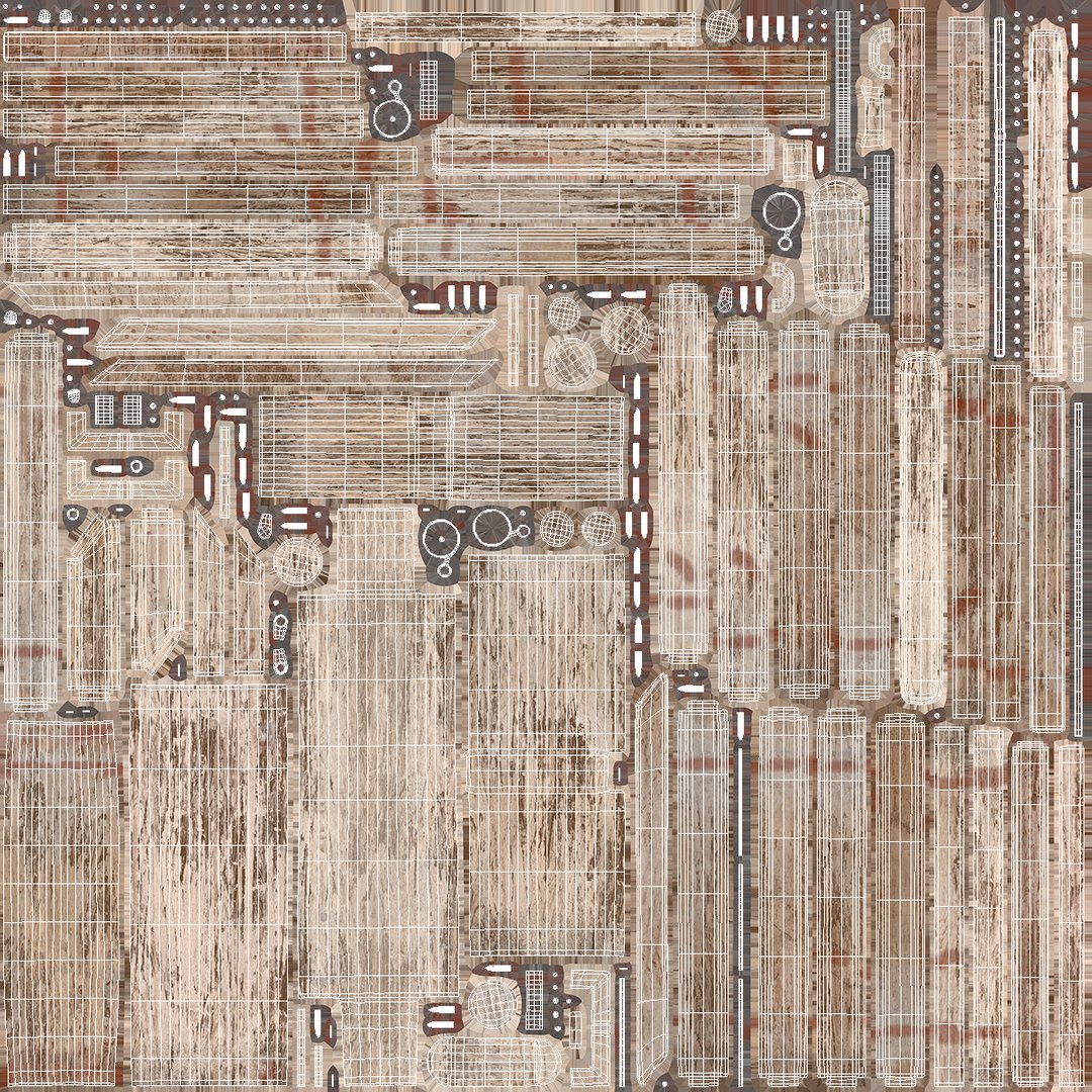 Medieval Logs Gate Model - TurboSquid 2350721