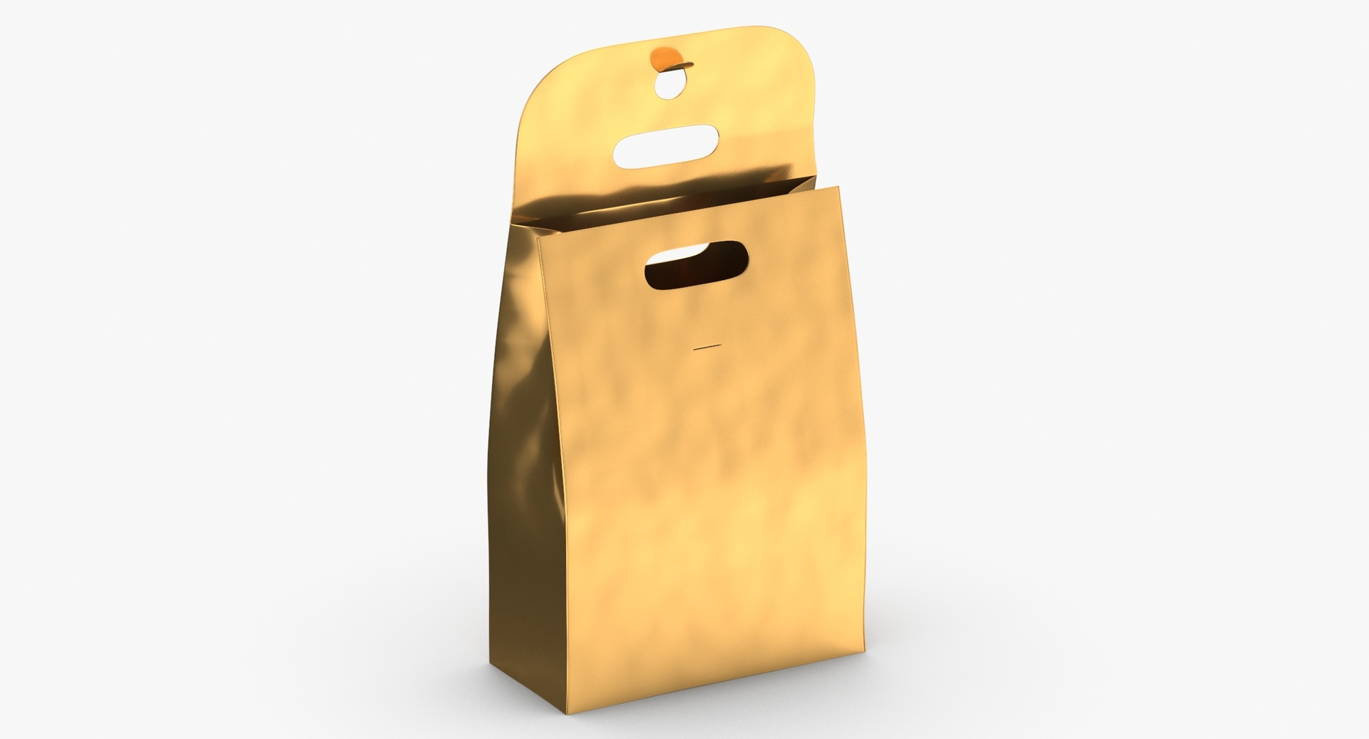 Open Paper Bags Silver And Gold Collection 01 - 2 Models 3D Model ...