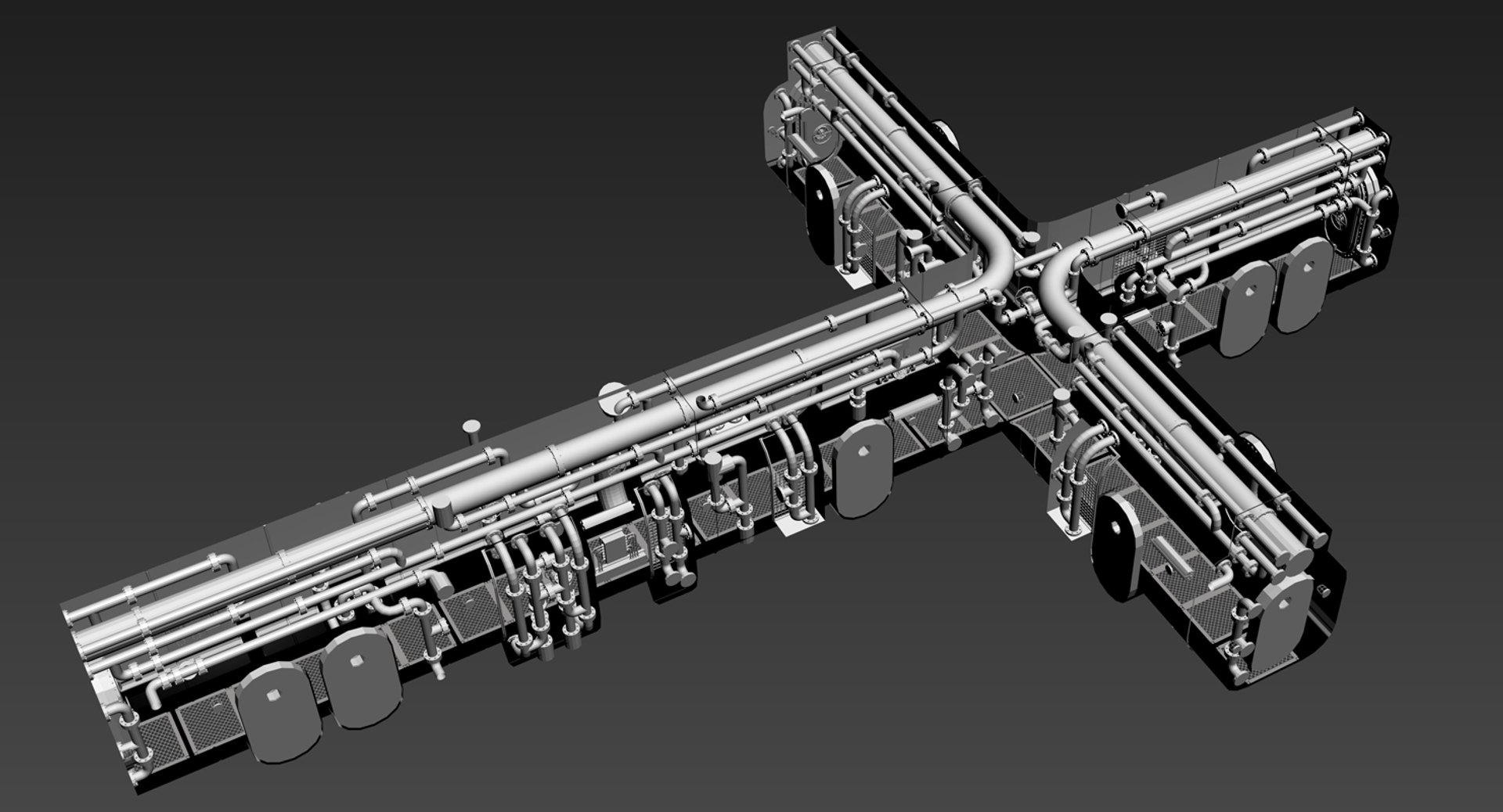 3D Model Submarine Corridor - TurboSquid 1302721