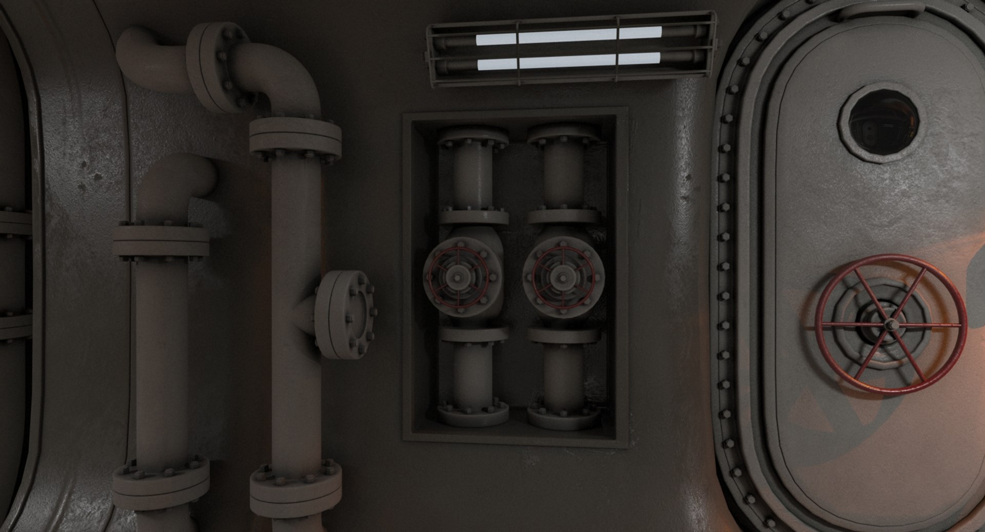 3D Model Submarine Corridor - TurboSquid 1302721