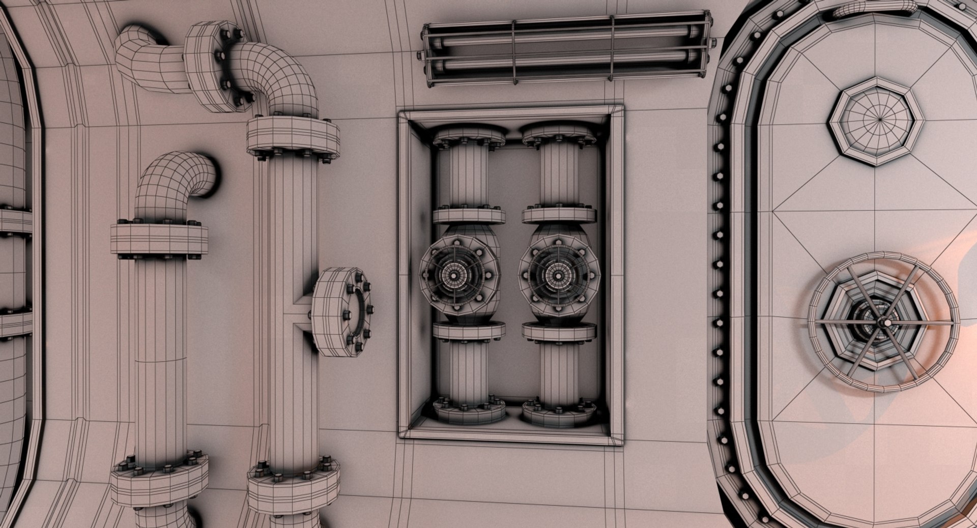 3D Model Submarine Corridor - TurboSquid 1302721