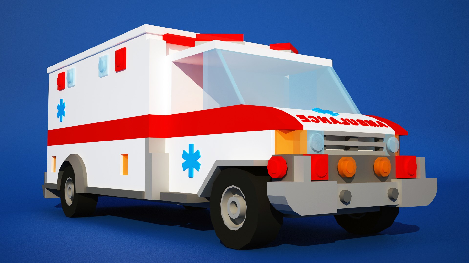 3d Ready Ambulance Model