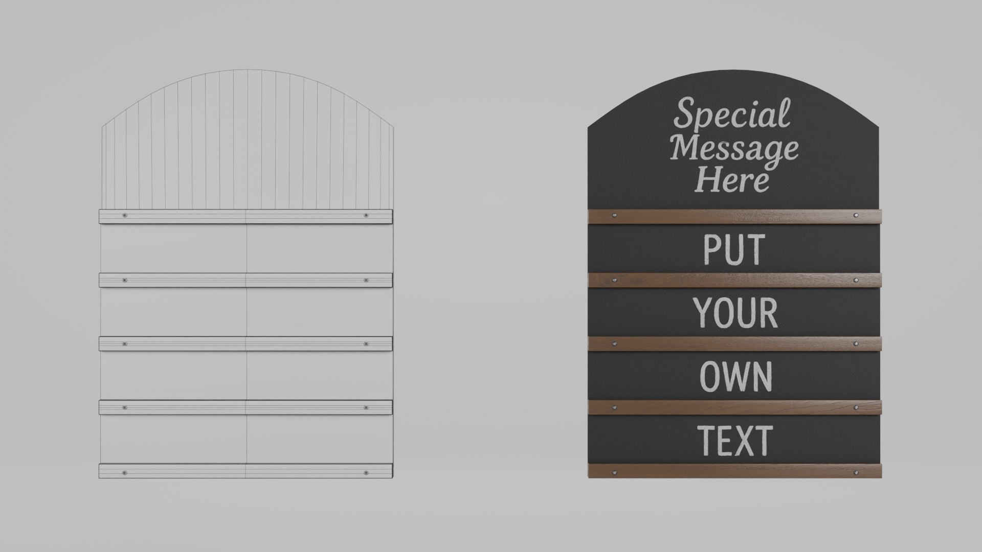 3D Customizable Multi-Layer Blackboard Set: Sliding And Chained Writing ...