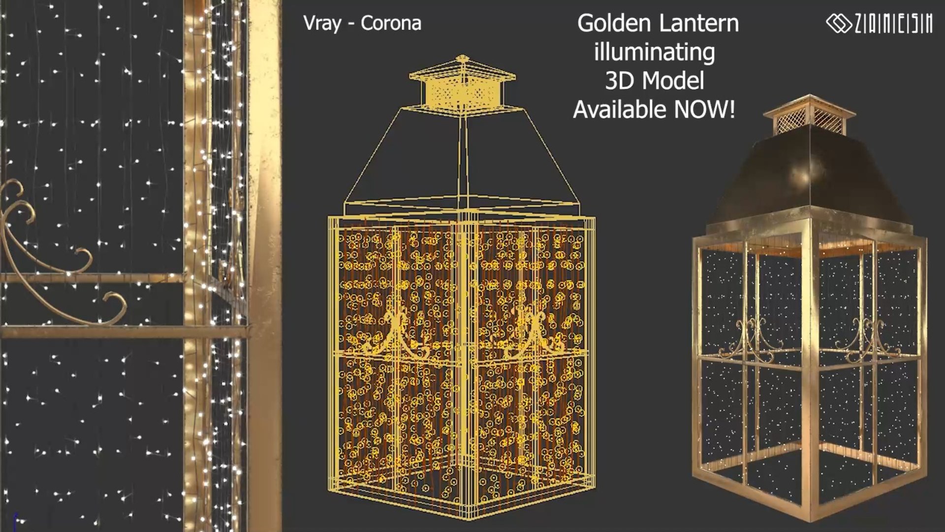 Ramadan Lantern Lights Low-poly 3D Model 3D Model - TurboSquid 2199583