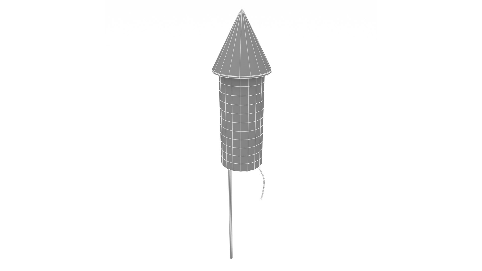 3D Firework Rocket V1 Model - TurboSquid 2011455