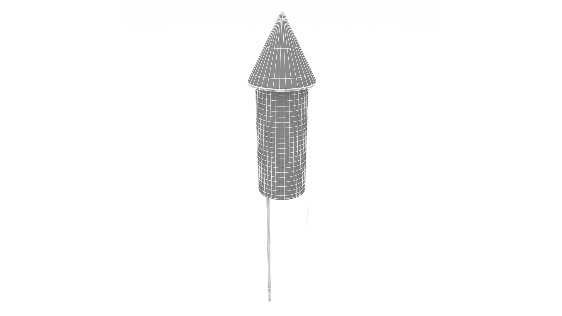 3D Firework Rocket V1 Model - TurboSquid 2011455