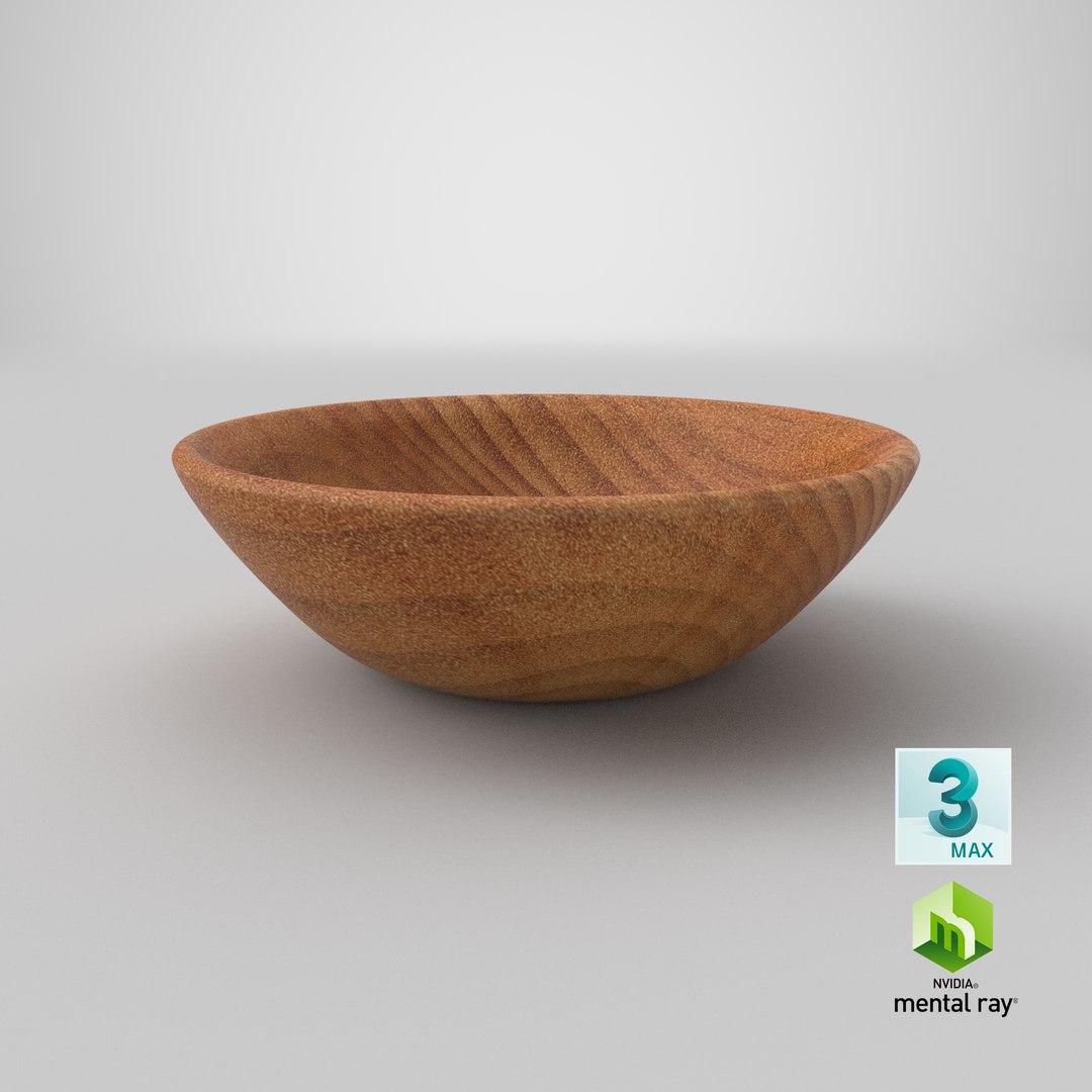 Realistic Wooden Bowl 3D Model - TurboSquid 1591867