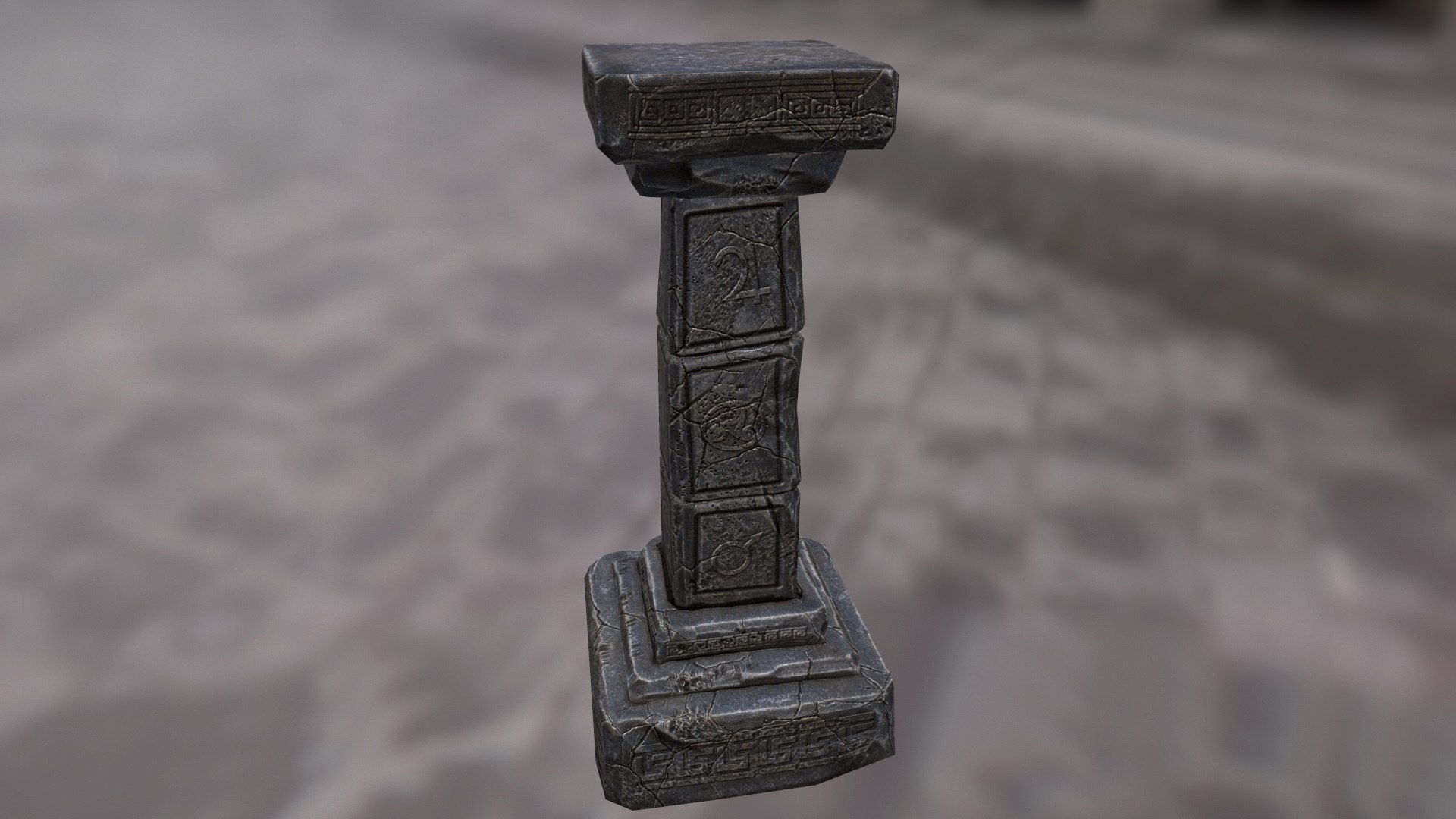 3d Model Pillar