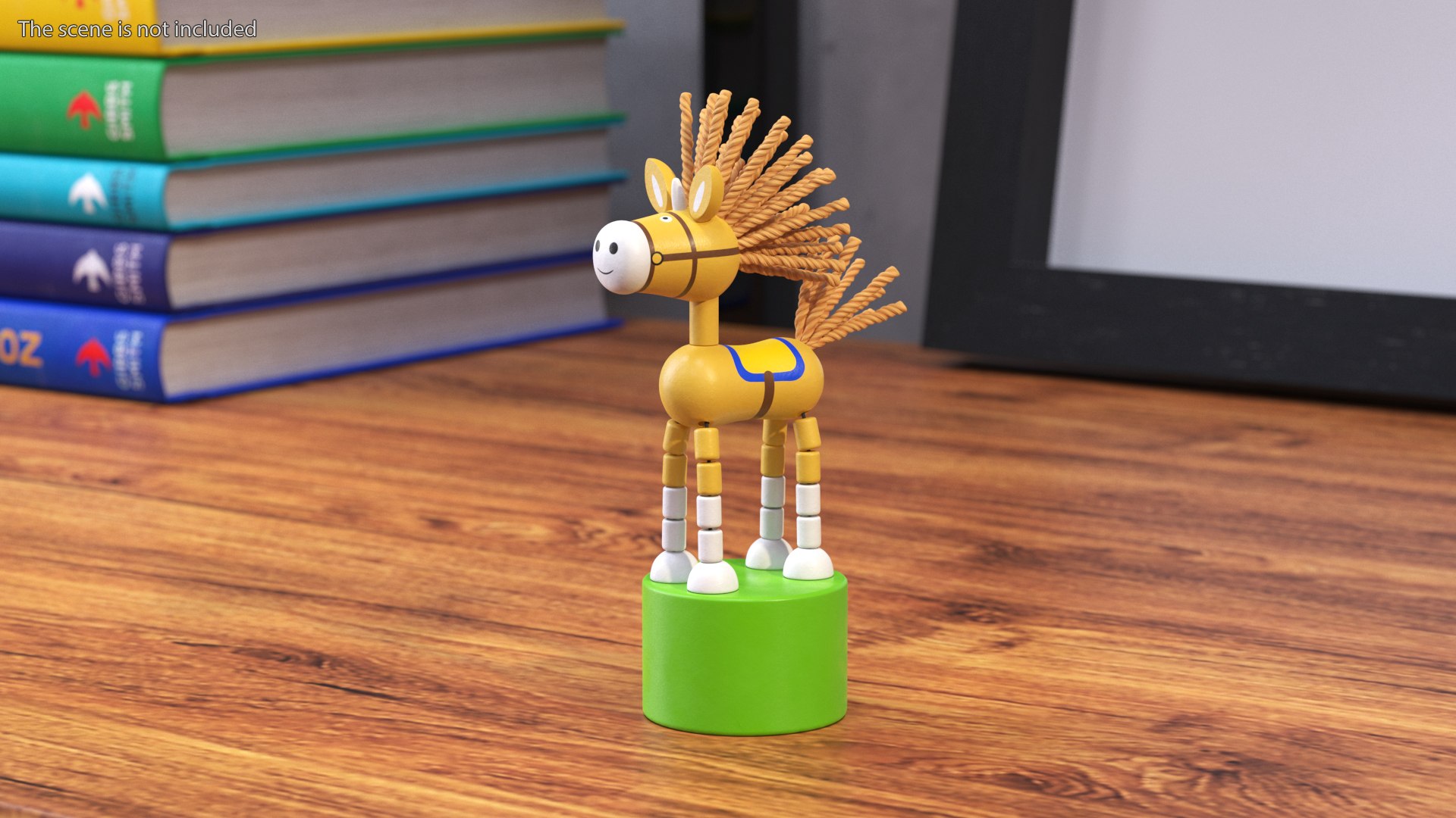 3D Unicorn Puppet Toy Yellow Rigged For Maya Model - TurboSquid 2095491