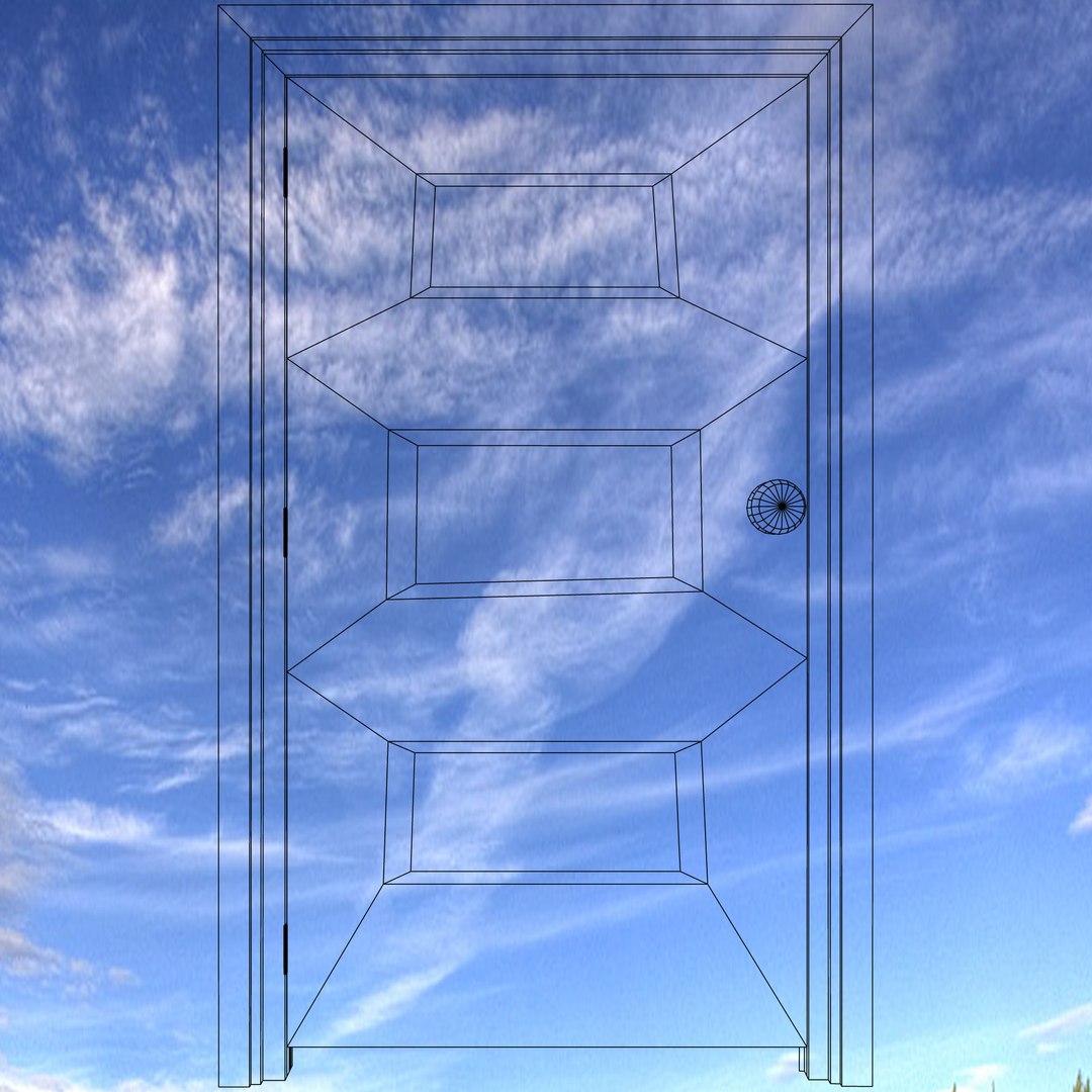 3d Door Frame Hinges Model