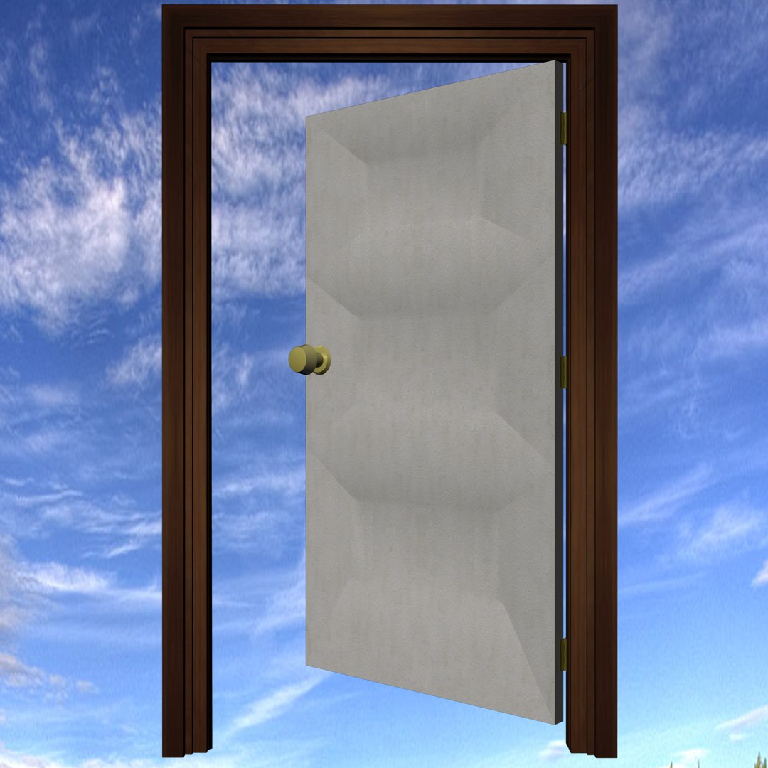 3d Door Frame Hinges Model