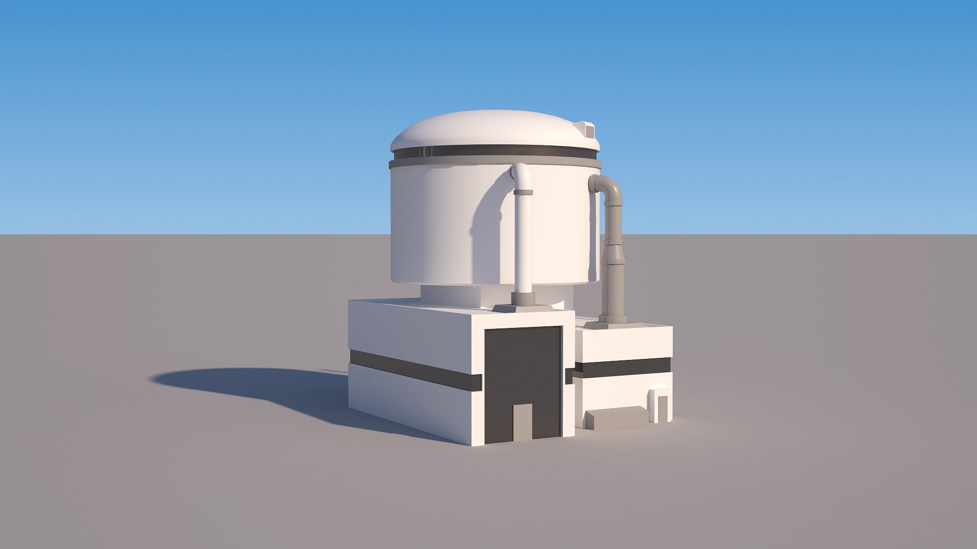 3D Industrial Building 07 - Low-poly Processing Unit - TurboSquid 2184214