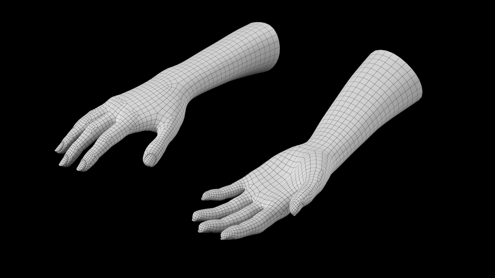 Female Hands Gesture 01 Base Mesh 3D Model - TurboSquid 2171033
