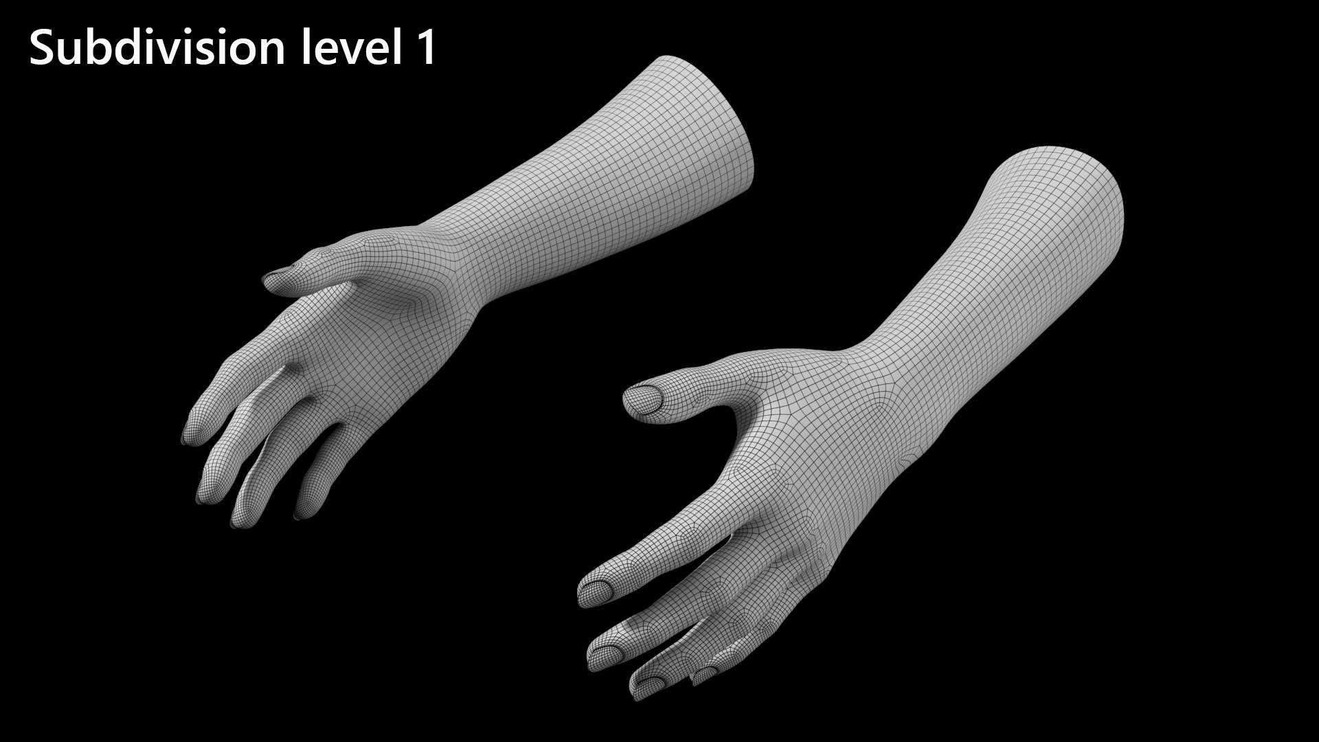 Female Hands Gesture 01 Base Mesh 3D Model - TurboSquid 2171033