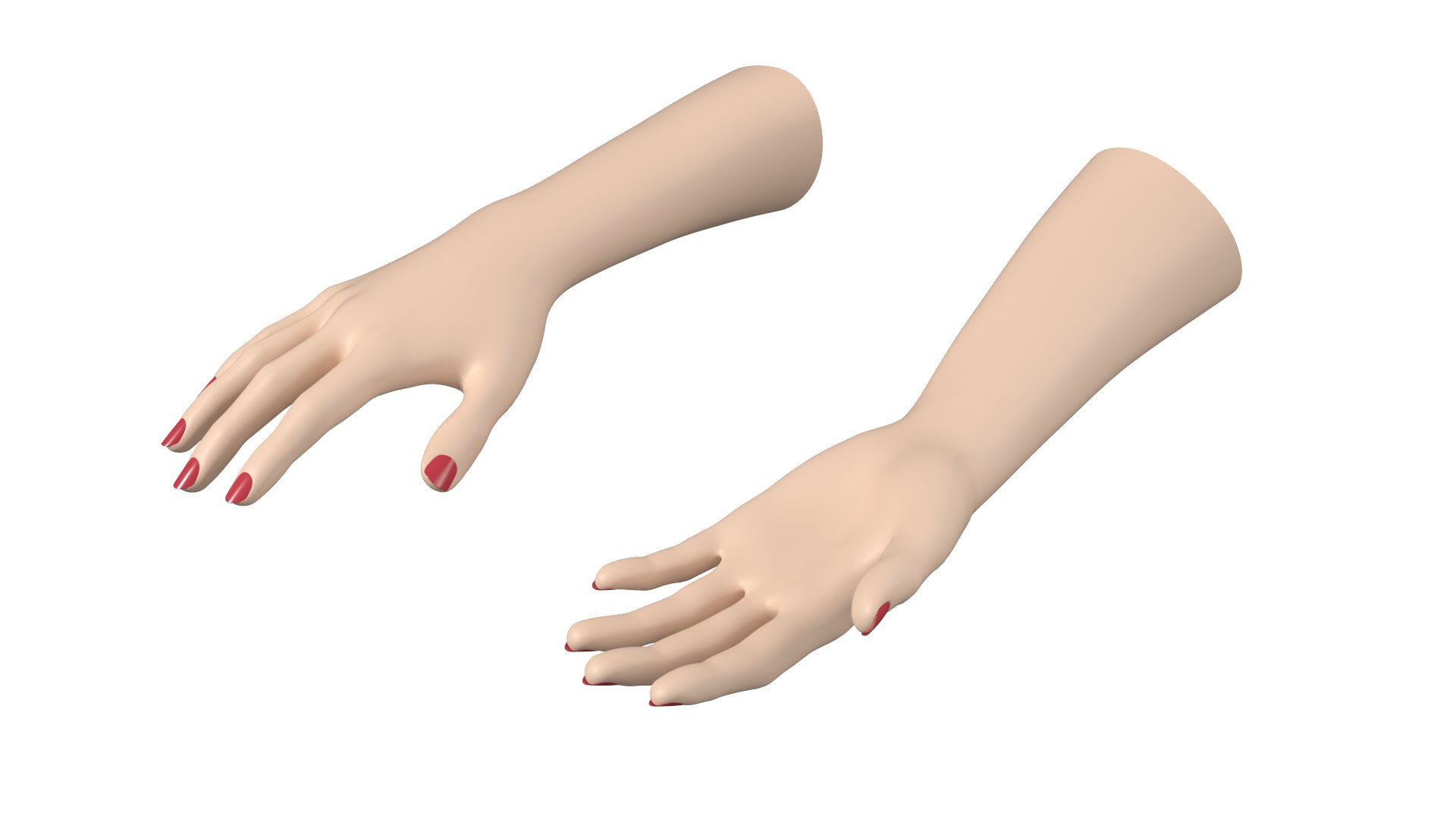 Female Hands Gesture 01 Base Mesh 3D Model - TurboSquid 2171033
