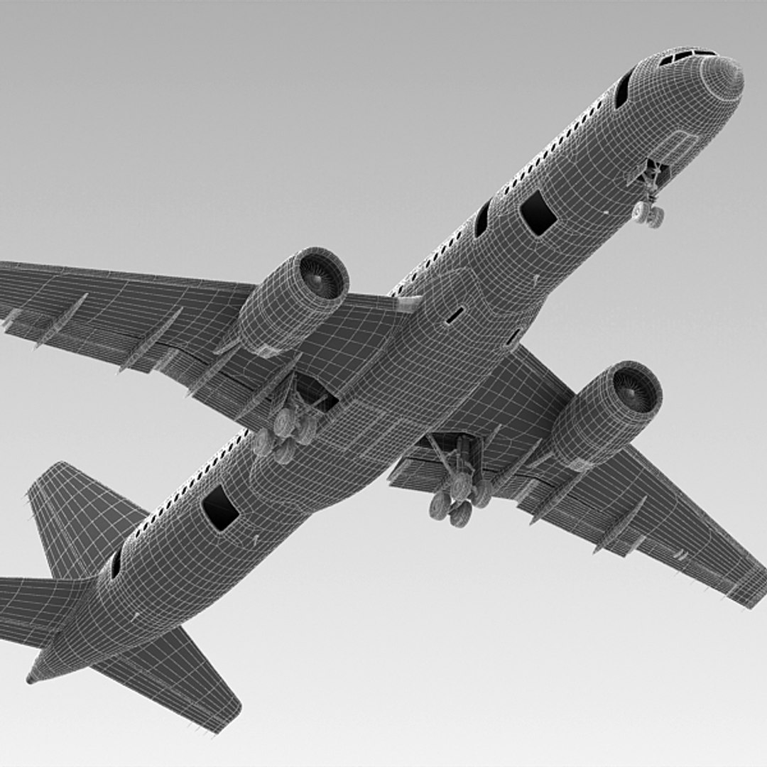 757-200 generic white 3d max