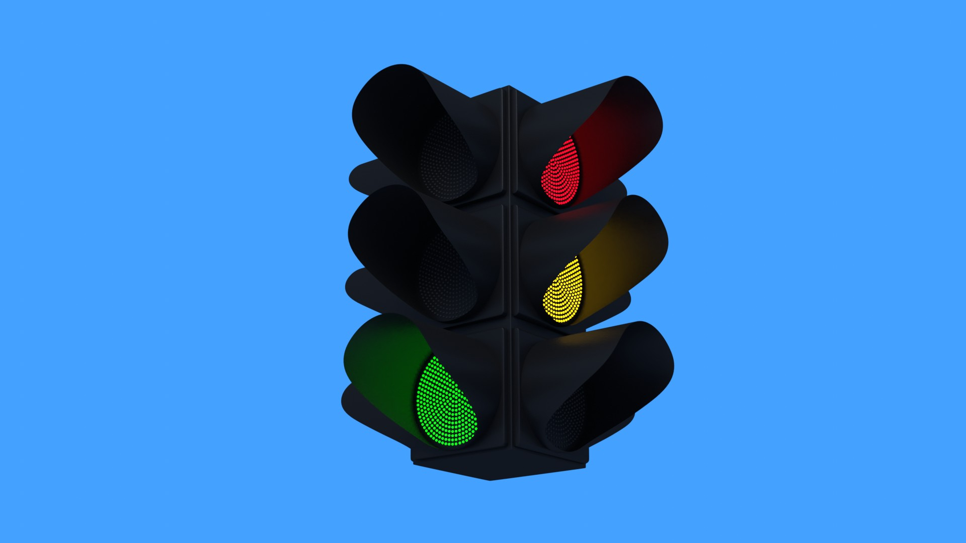 Traffic light animation 3D model - TurboSquid 1710749