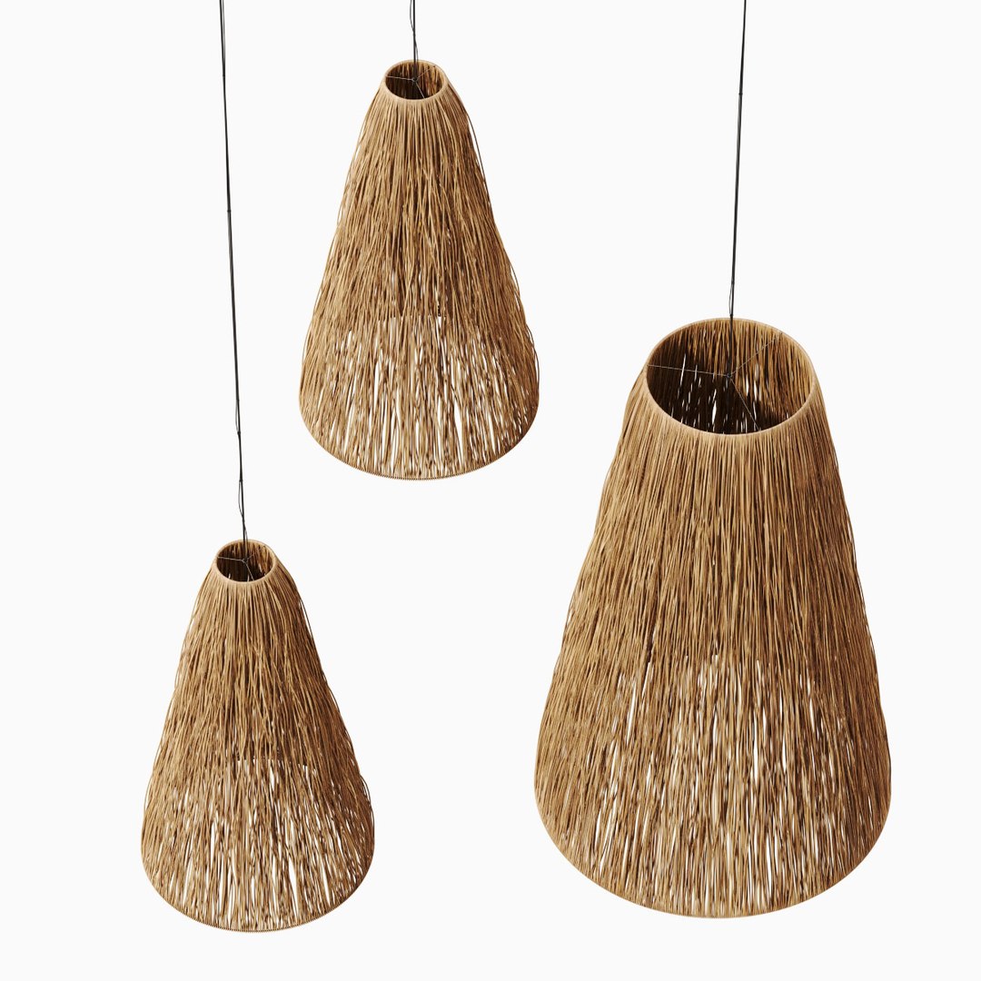 3D Lamp Wicker N36 - TurboSquid 2095414