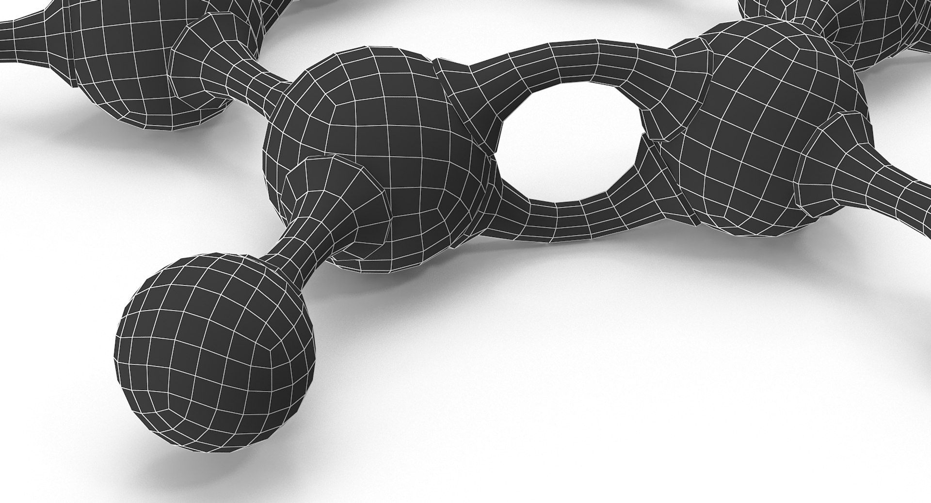 3D Anthracene Molecular - TurboSquid 1284236