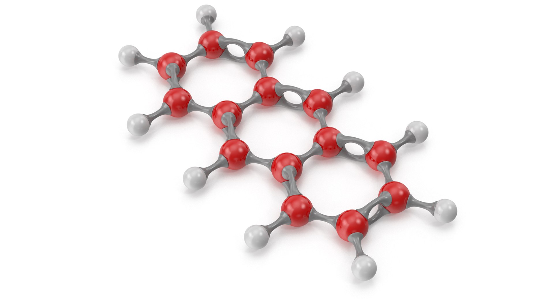 3D Anthracene Molecular - TurboSquid 1284236