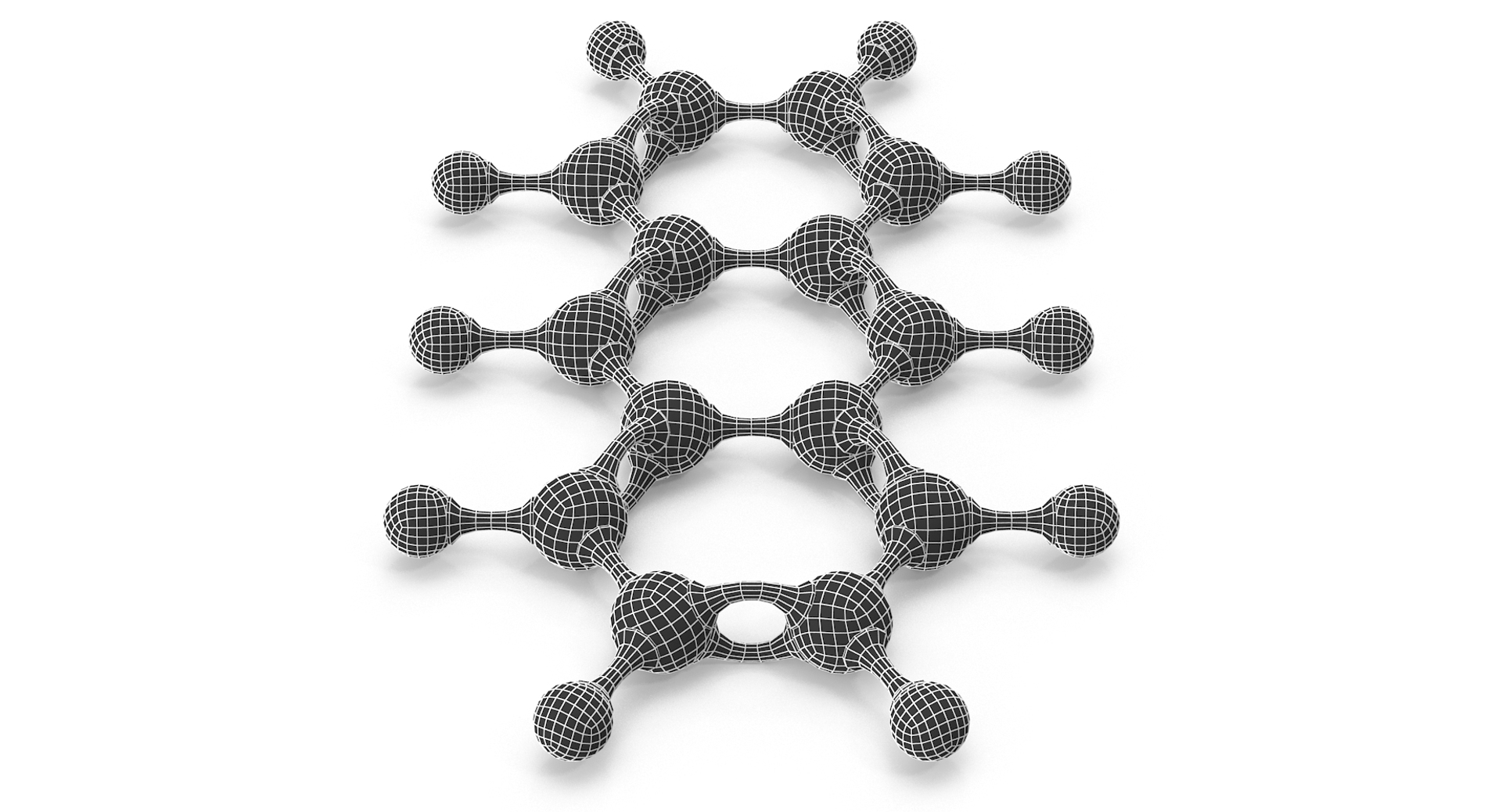 3D Anthracene Molecular - TurboSquid 1284236