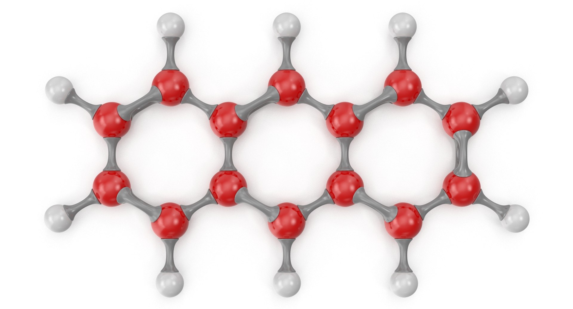 3D Anthracene Molecular - TurboSquid 1284236