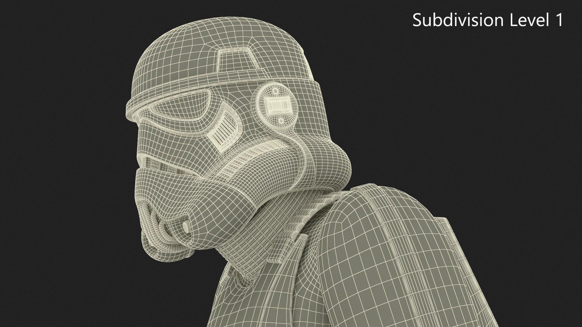 Star Wars Imperial Stormtrooper Running With Blaster Dirty Armor 3D ...