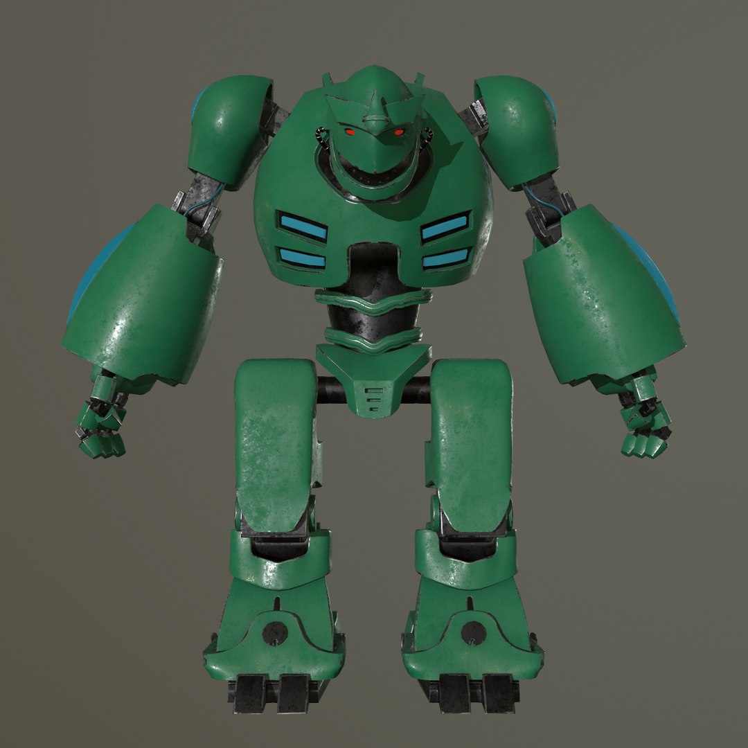 3D Robot Green Model - TurboSquid 1576586