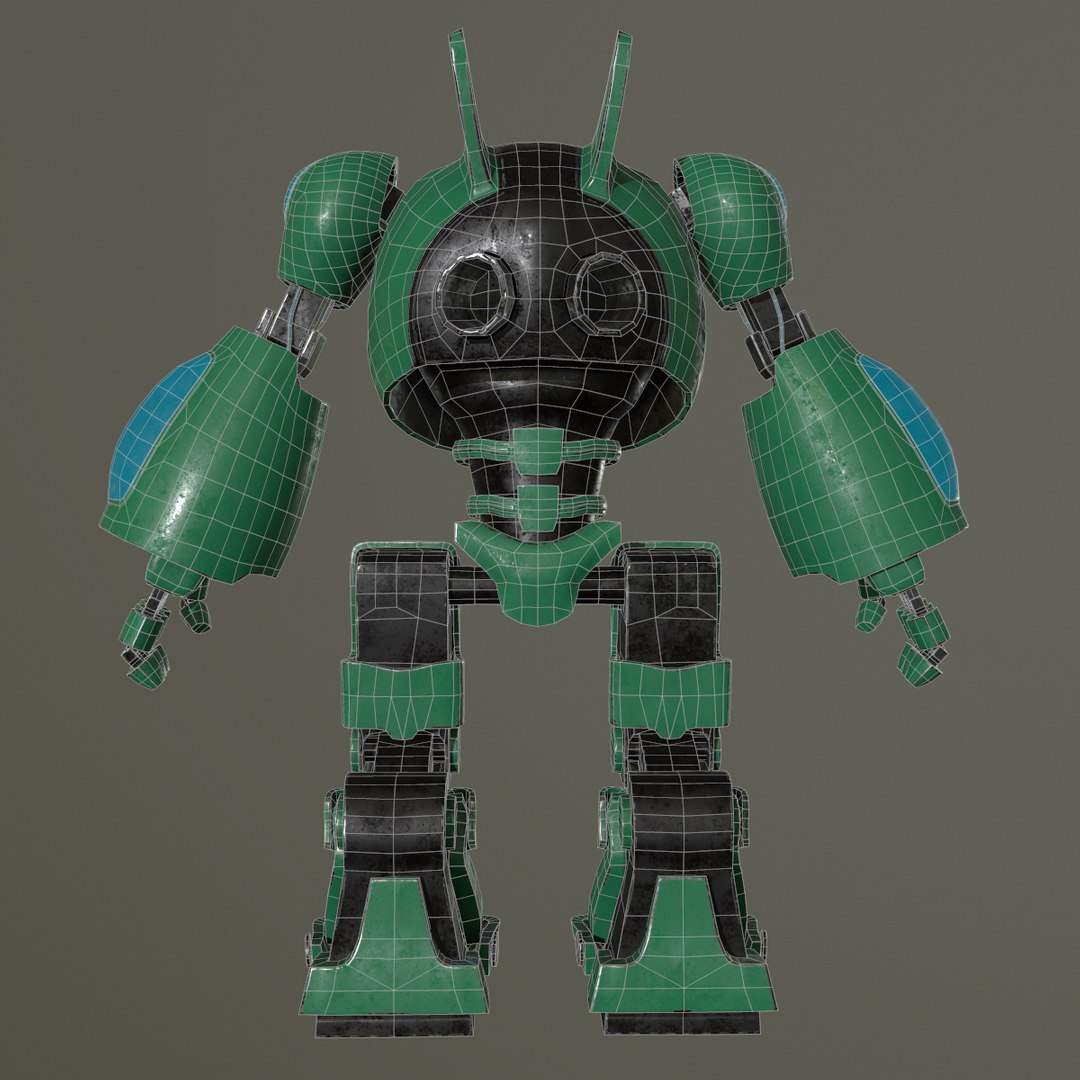 3D Robot Green Model - TurboSquid 1576586