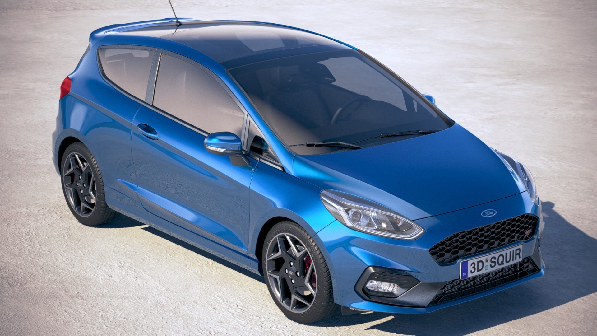 3D Fiesta St 3-door - TurboSquid 1228988