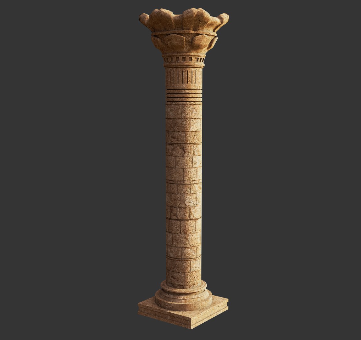 Free Ancient Egyptian Pillar 3D Model - TurboSquid 2251671
