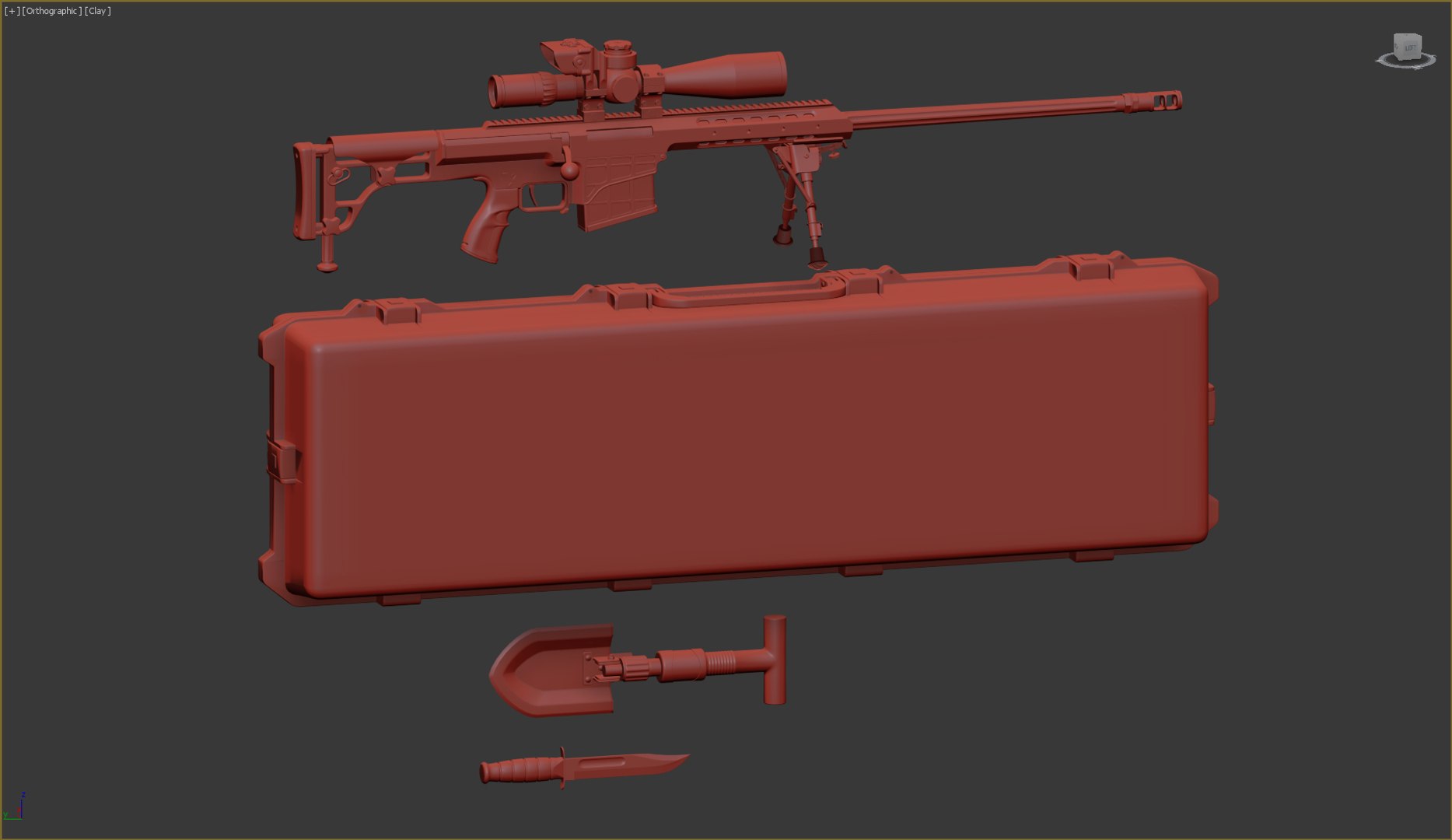 Rifle sniper 3D model - TurboSquid 1486643