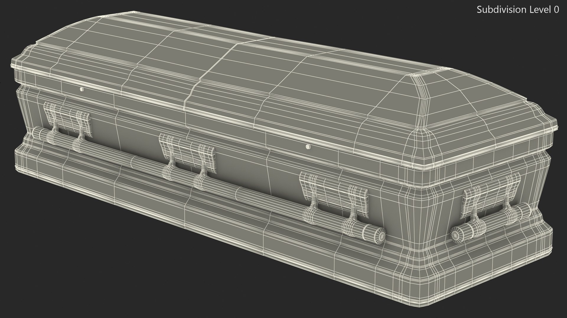 Classic design wooden funeral 3D model - TurboSquid 1546087