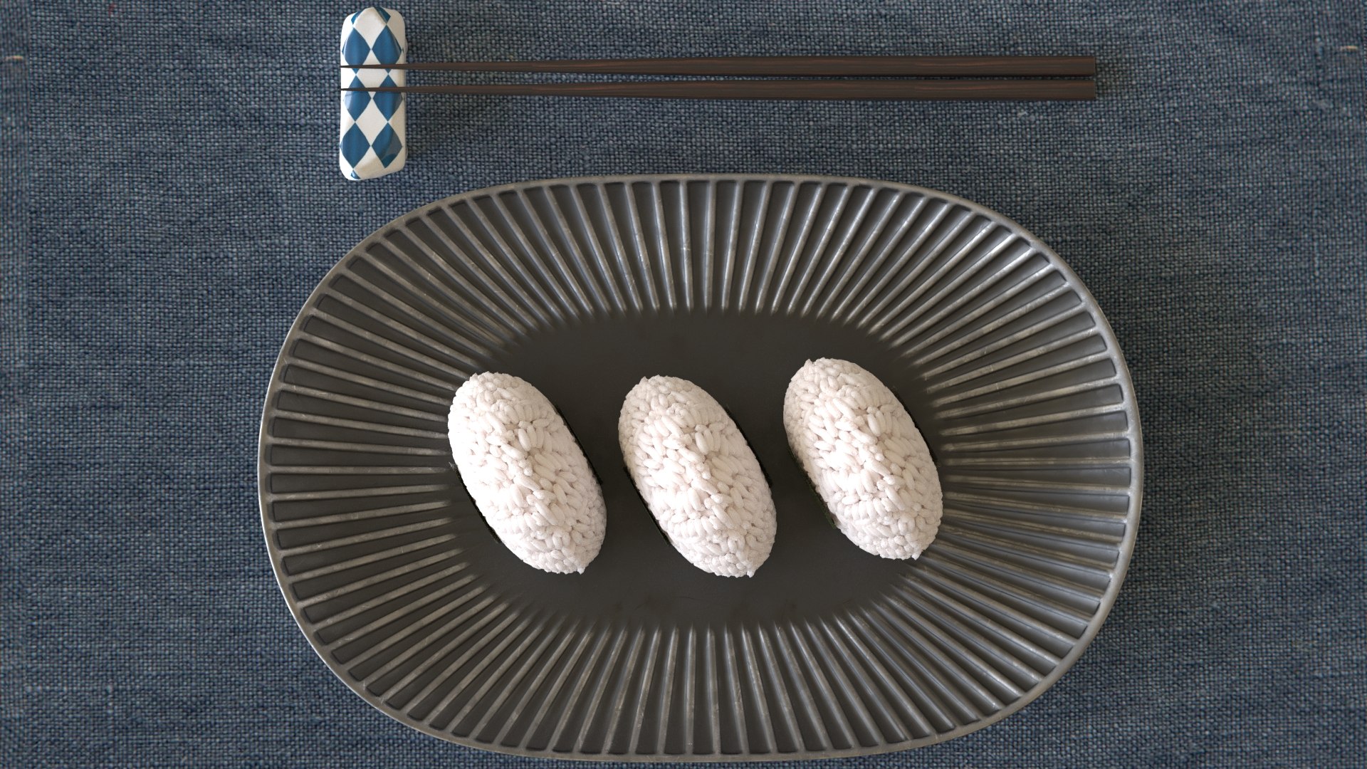 3D Model Japanese Rice Ball - TurboSquid 1856112