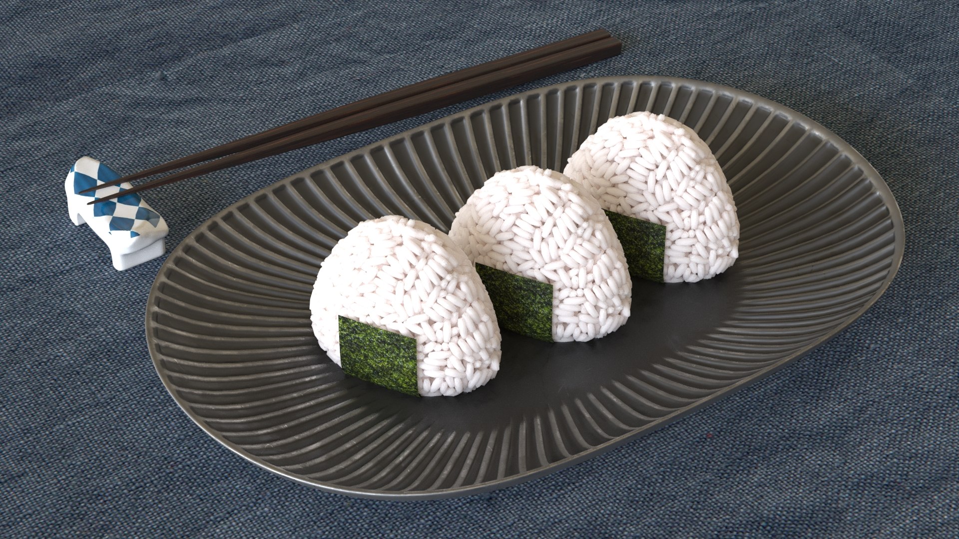 3D Model Japanese Rice Ball - TurboSquid 1856112