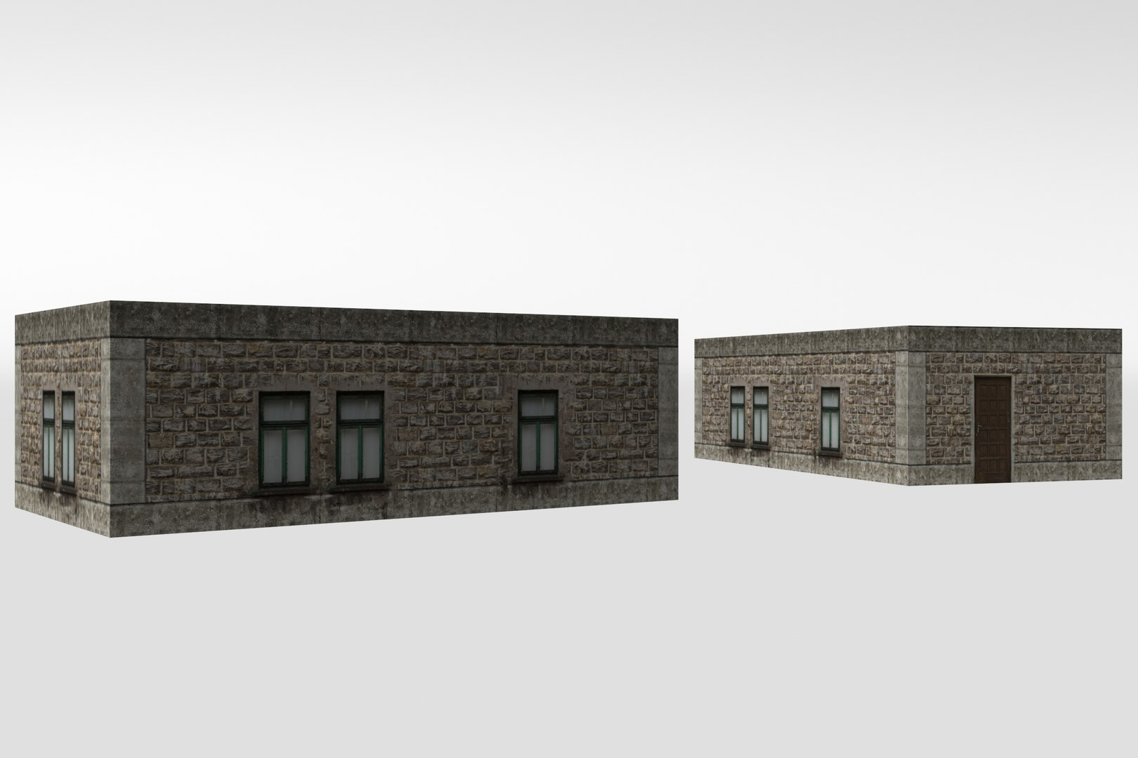 3D old building mega pack - TurboSquid 1543606