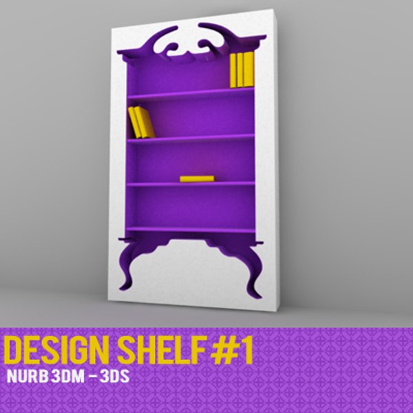 shelf vintage 3d model