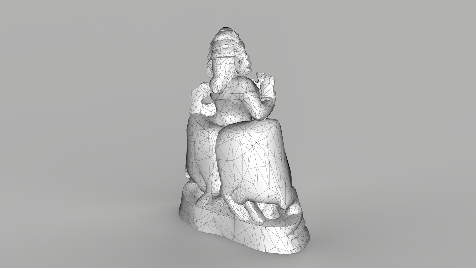 Wooden Buddha Scan Model - TurboSquid 2125890