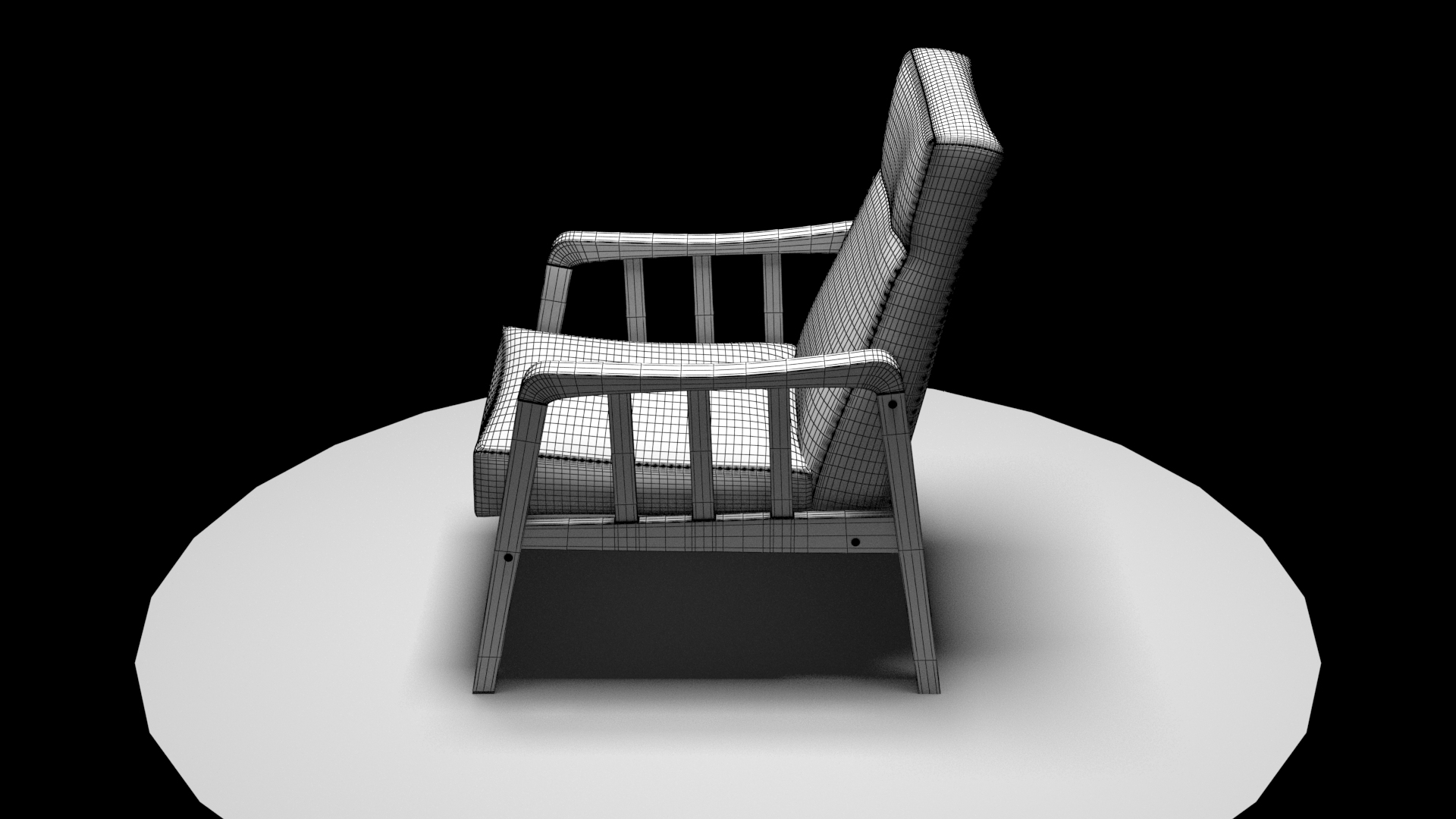 1 Seater Wood Sofa Chair 3D Model - TurboSquid 1954220