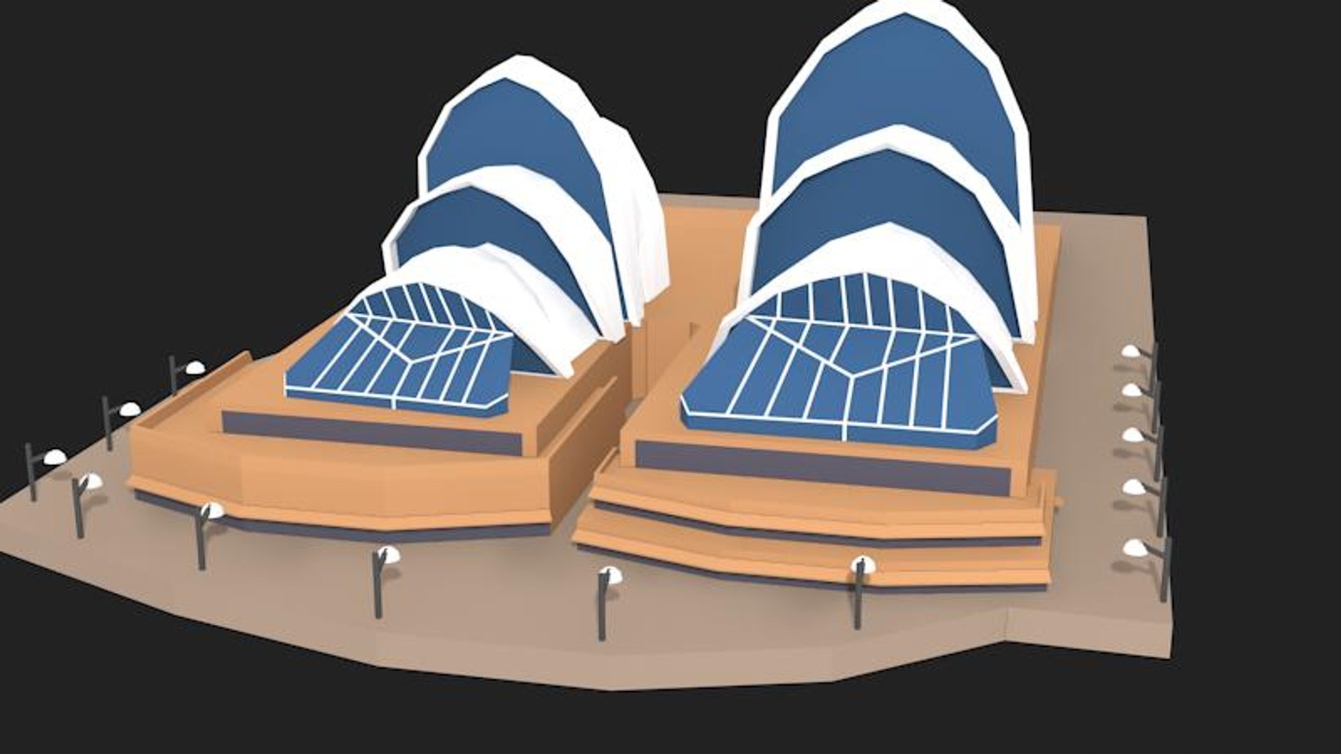 3D Low Poly Landmark Collection Model - TurboSquid 1730502