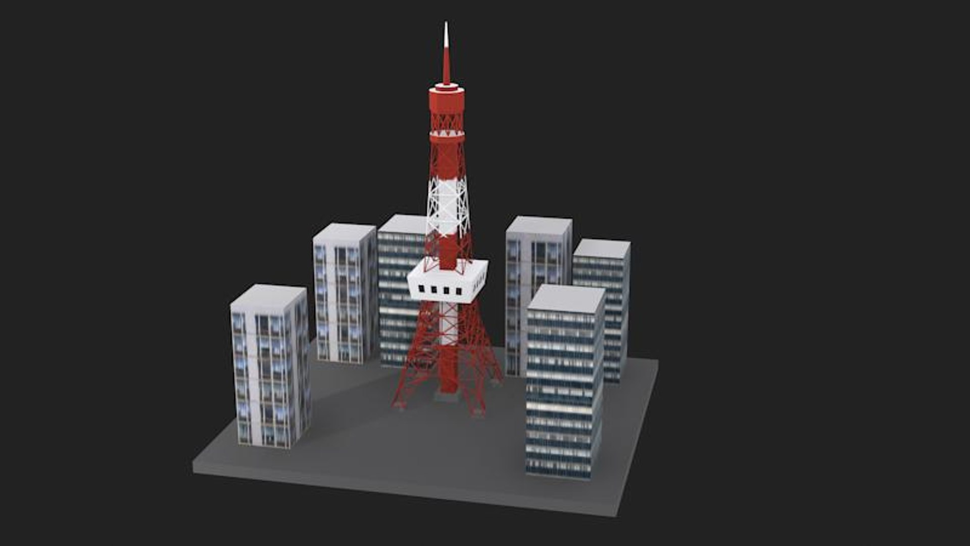 3D Low Poly Landmark Collection Model - TurboSquid 1730502