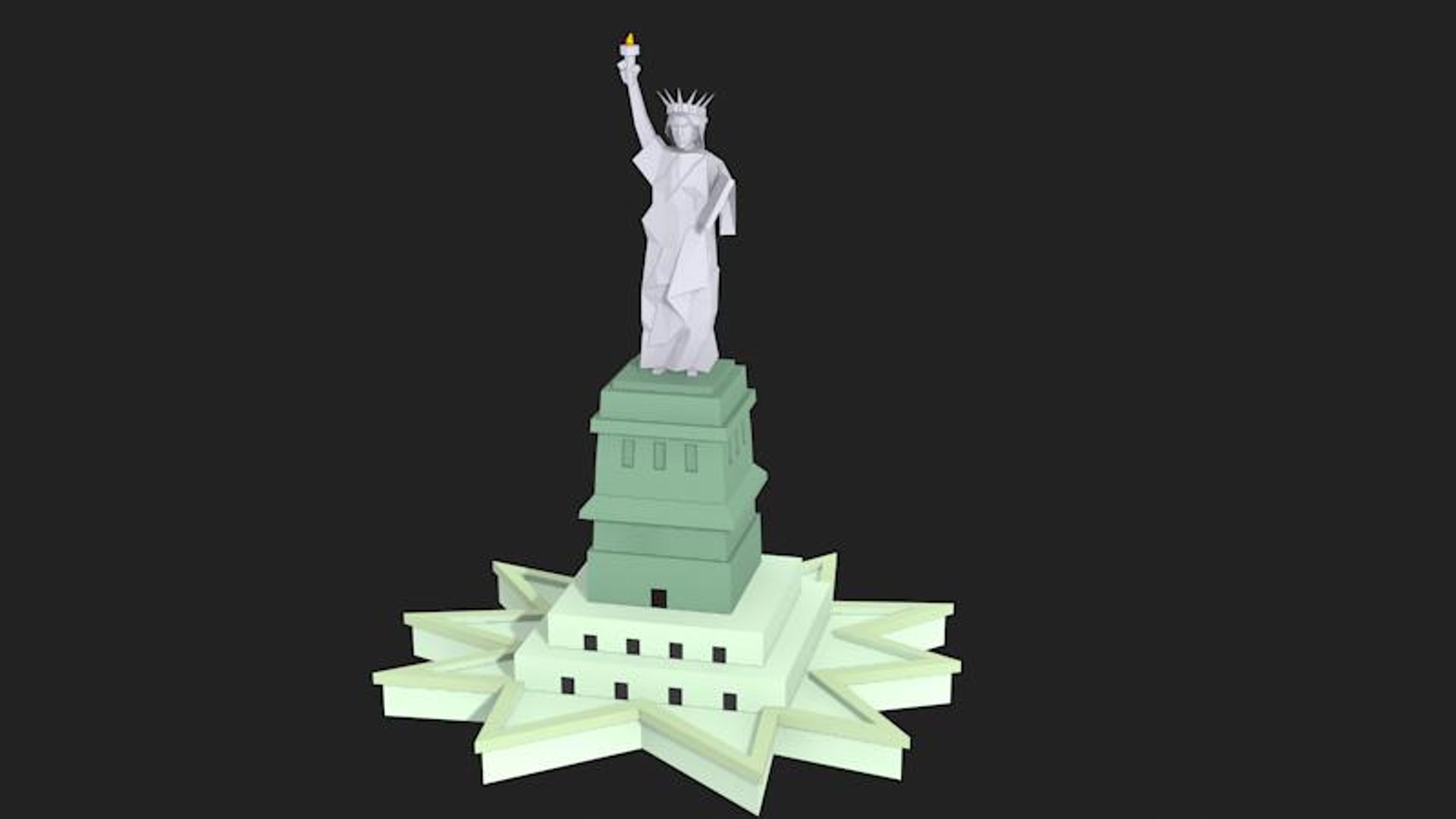 3D Low Poly Landmark Collection Model - TurboSquid 1730502