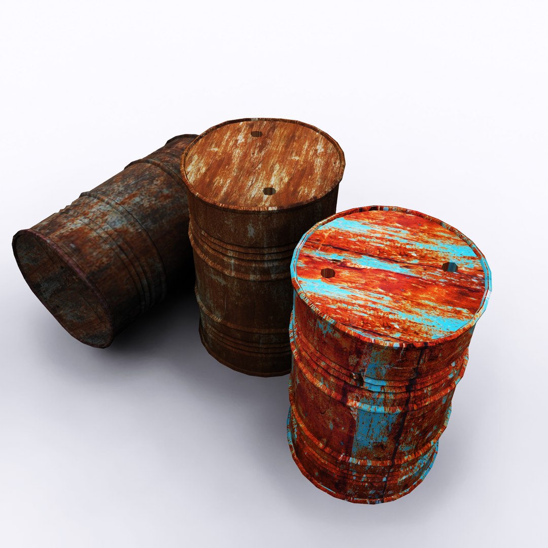 Industrial Barrels Model - TurboSquid 2030761