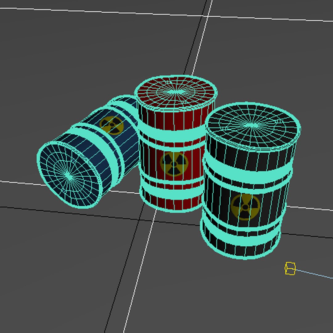 Industrial Barrels Model - TurboSquid 2030761