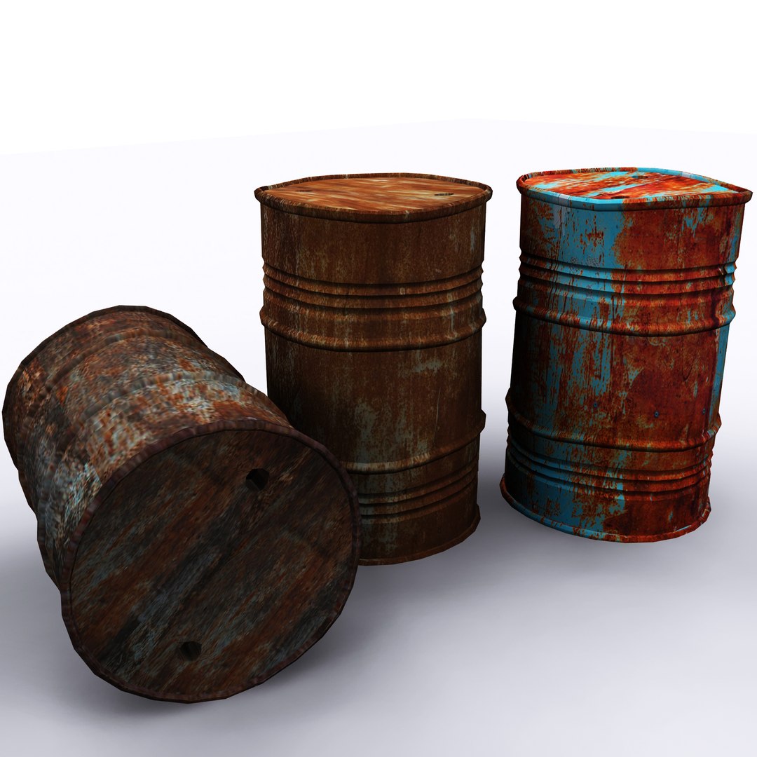 Industrial Barrels Model - TurboSquid 2030761