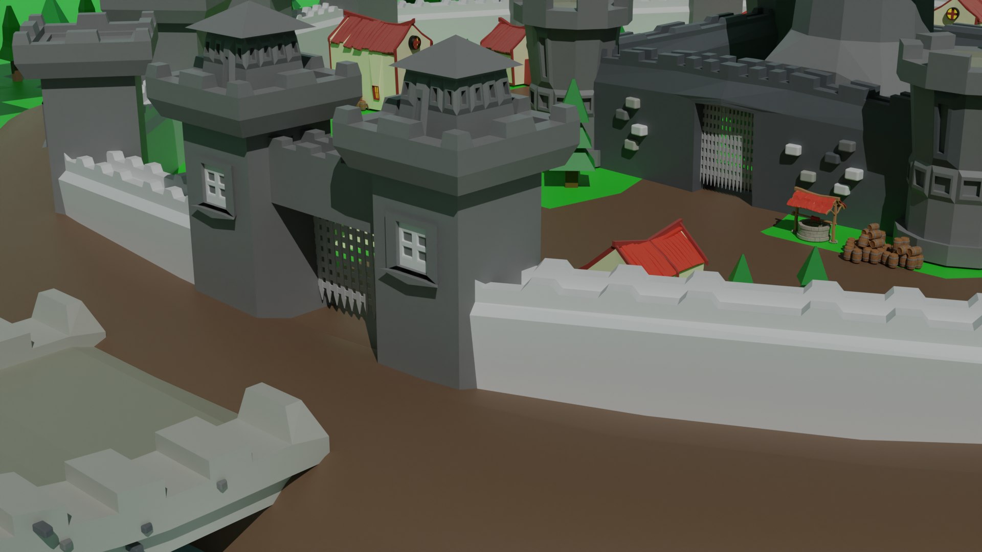 Low Poly Kingdom 3D model - TurboSquid 2021059