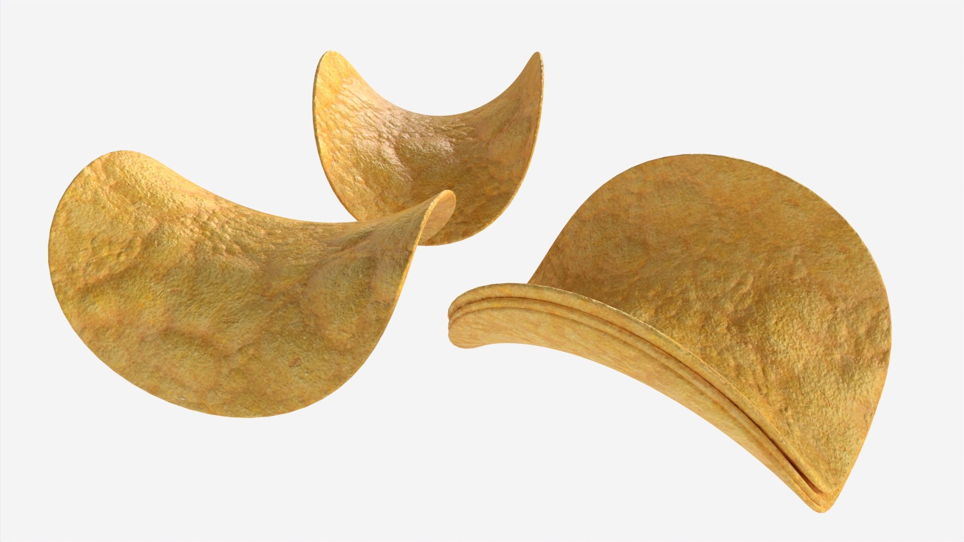 Potato Chips 03 3D Model - TurboSquid 1934126