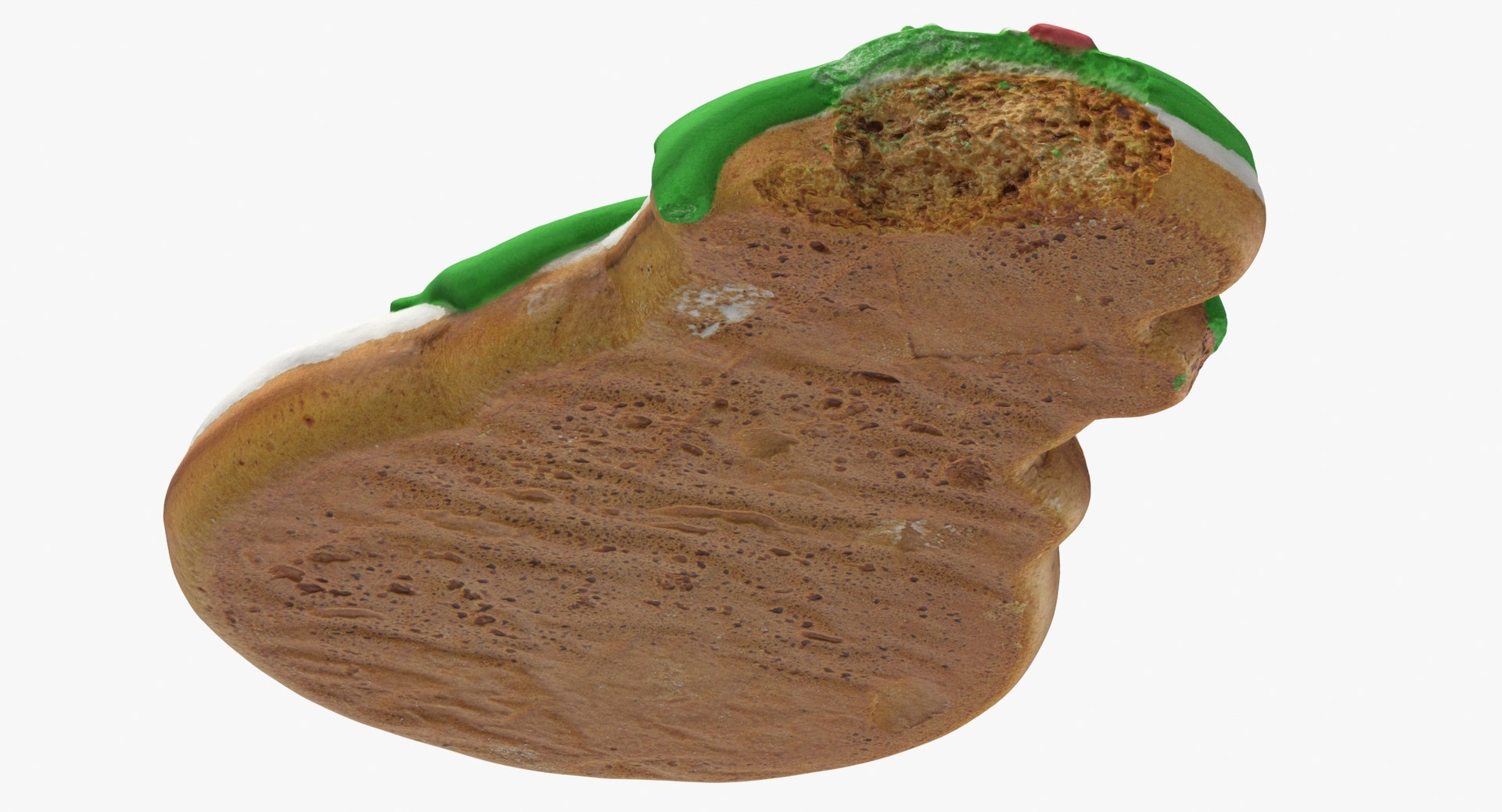 Snowman Gingerbread Cookie 01 Bitten 3D Model - TurboSquid 1978975